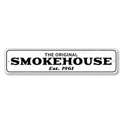 Lizton Sign Shop, Inc Original Smokehouse Custom Aluminum Sign | Wayfair