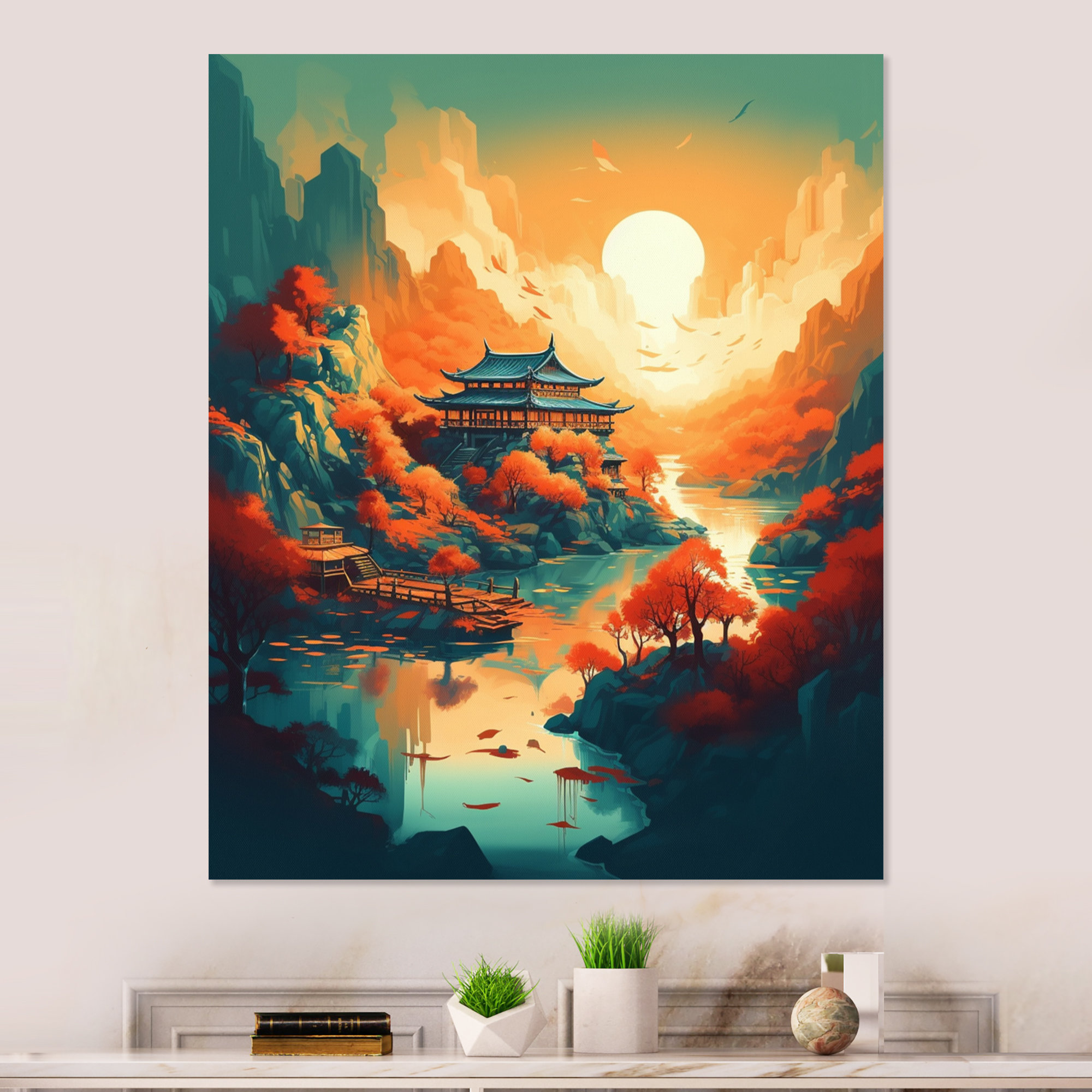 Millwood Pines Mountain Top Asian Inspired Home IV - Japon Landscape ...