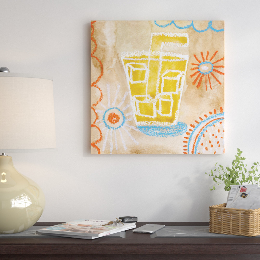 East Urban Home 'Coffee Time' Painting Print on Canvas | Wayfair