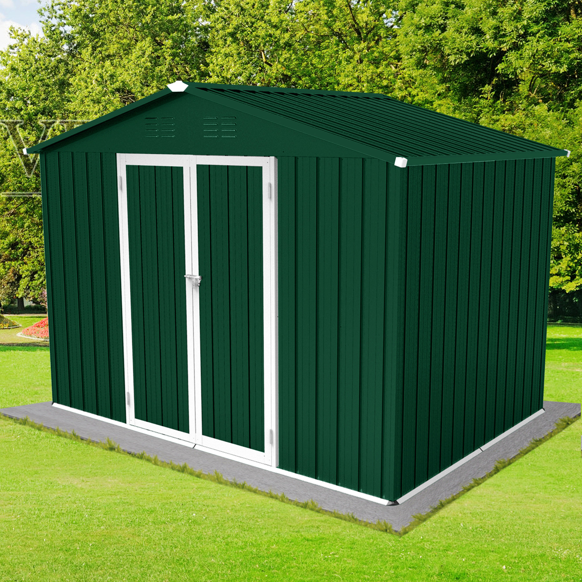 Creationstry Metal Storage Shed, Garden Sheds, Outdoor Storage Sheds ...