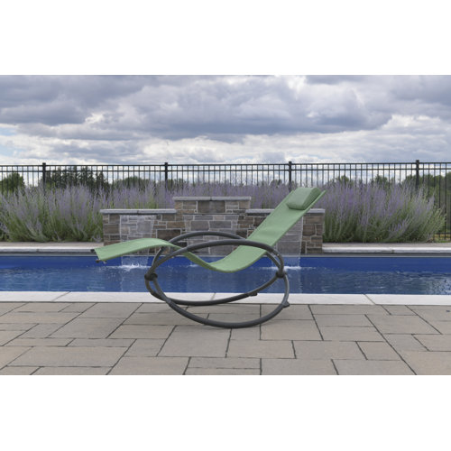 Arlmont & Co. Vivere Orbital Rocking Lounger Made with Premium Outdoor ...