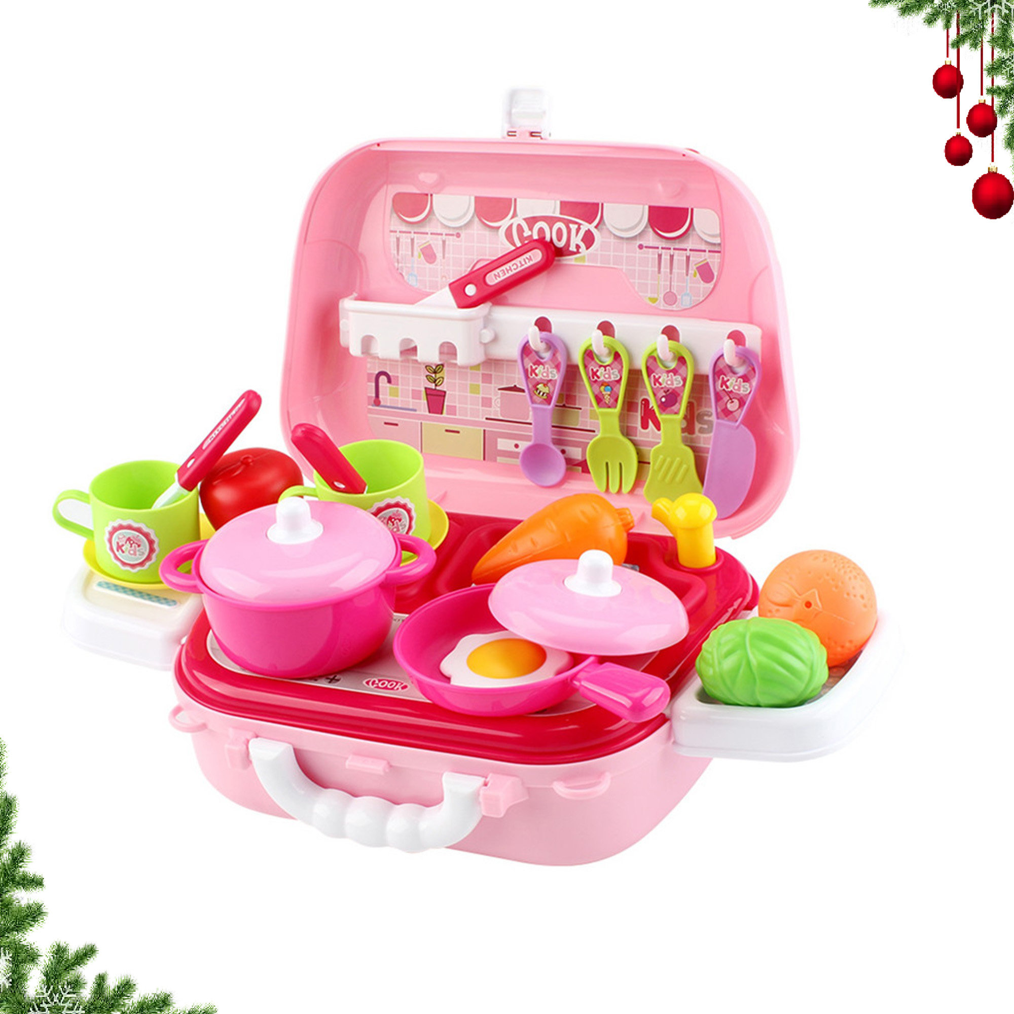 XSIX Kitchen Little Kitchenware Shoulder Bag Pots and Pans Set ...