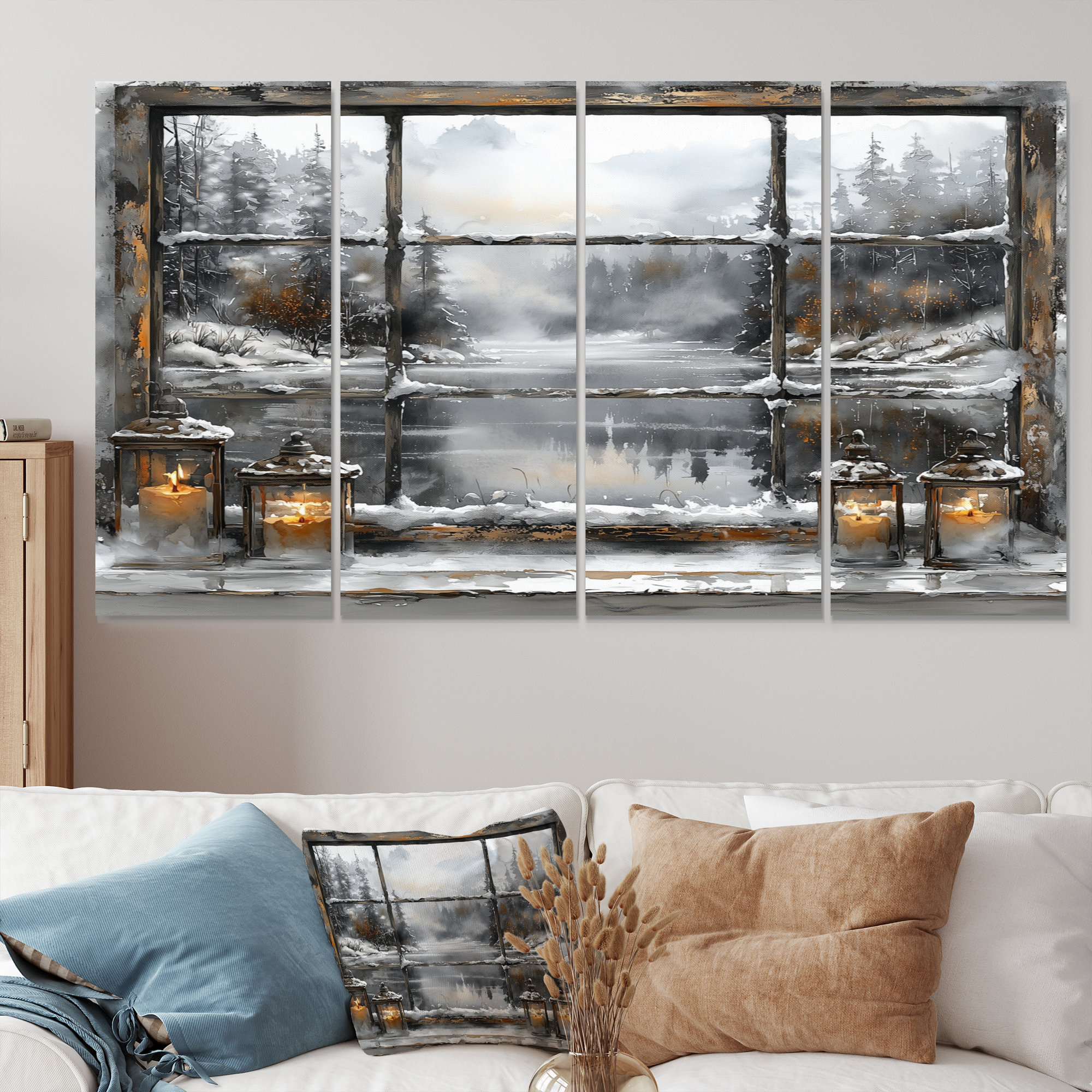 Millwood Pines Frosty Dawn Winter Windows Scenery III - Winter ...