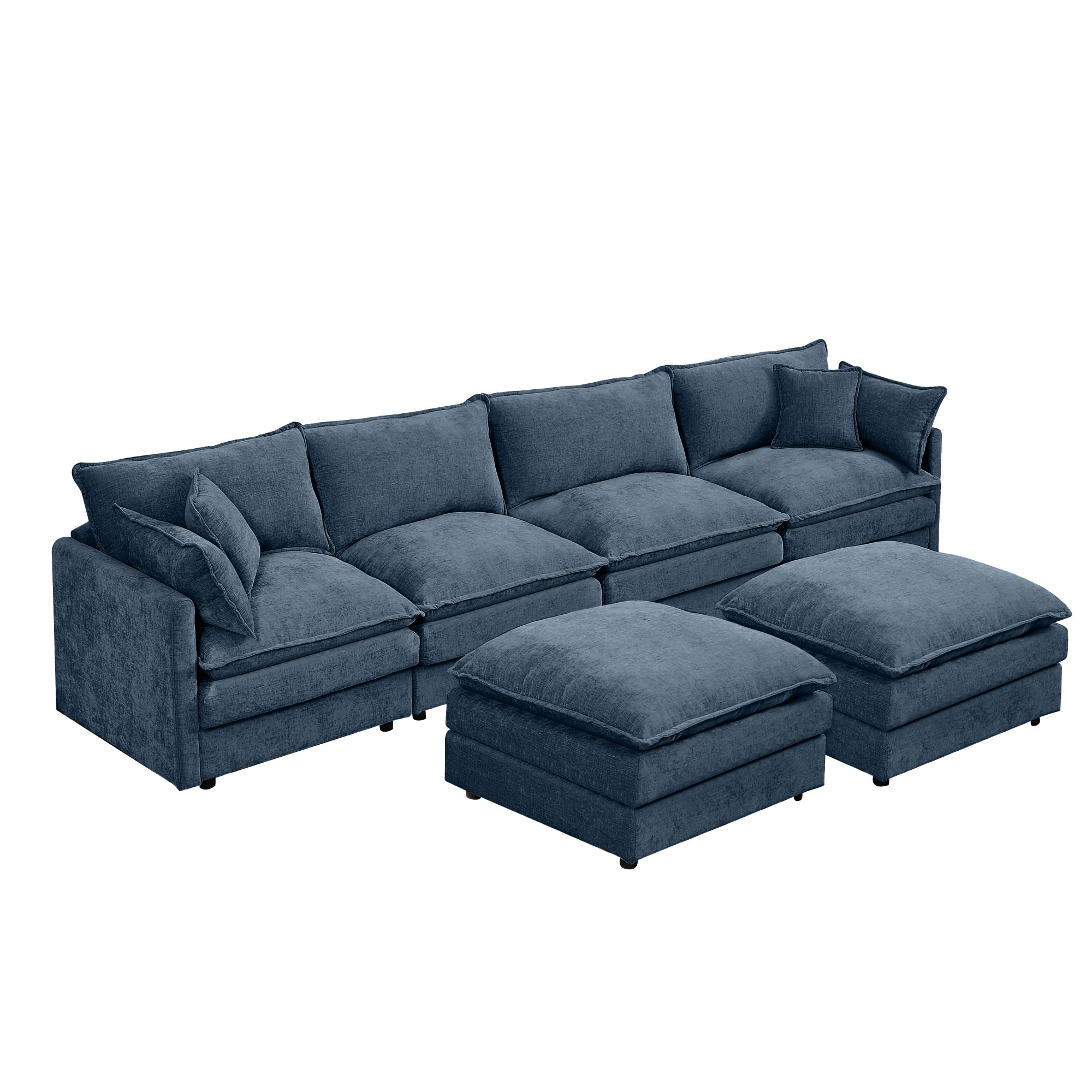 Latitude Run® Spacious U-shaped Sectionals, Chenille Fabric, Modern ...