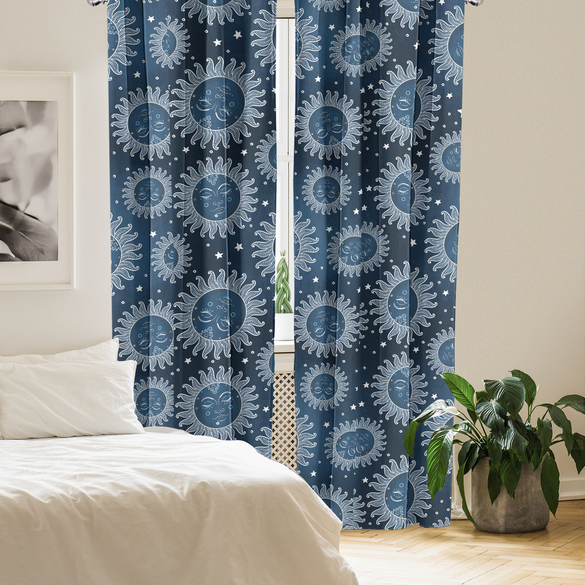 East Urban Home Harjivan Microfiber Semi-Sheer Curtain Pair | Wayfair