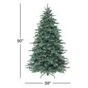 The Holiday Aisle® 7.5 ft. Mountain Noble Blue Spruce Tree with Clear ...