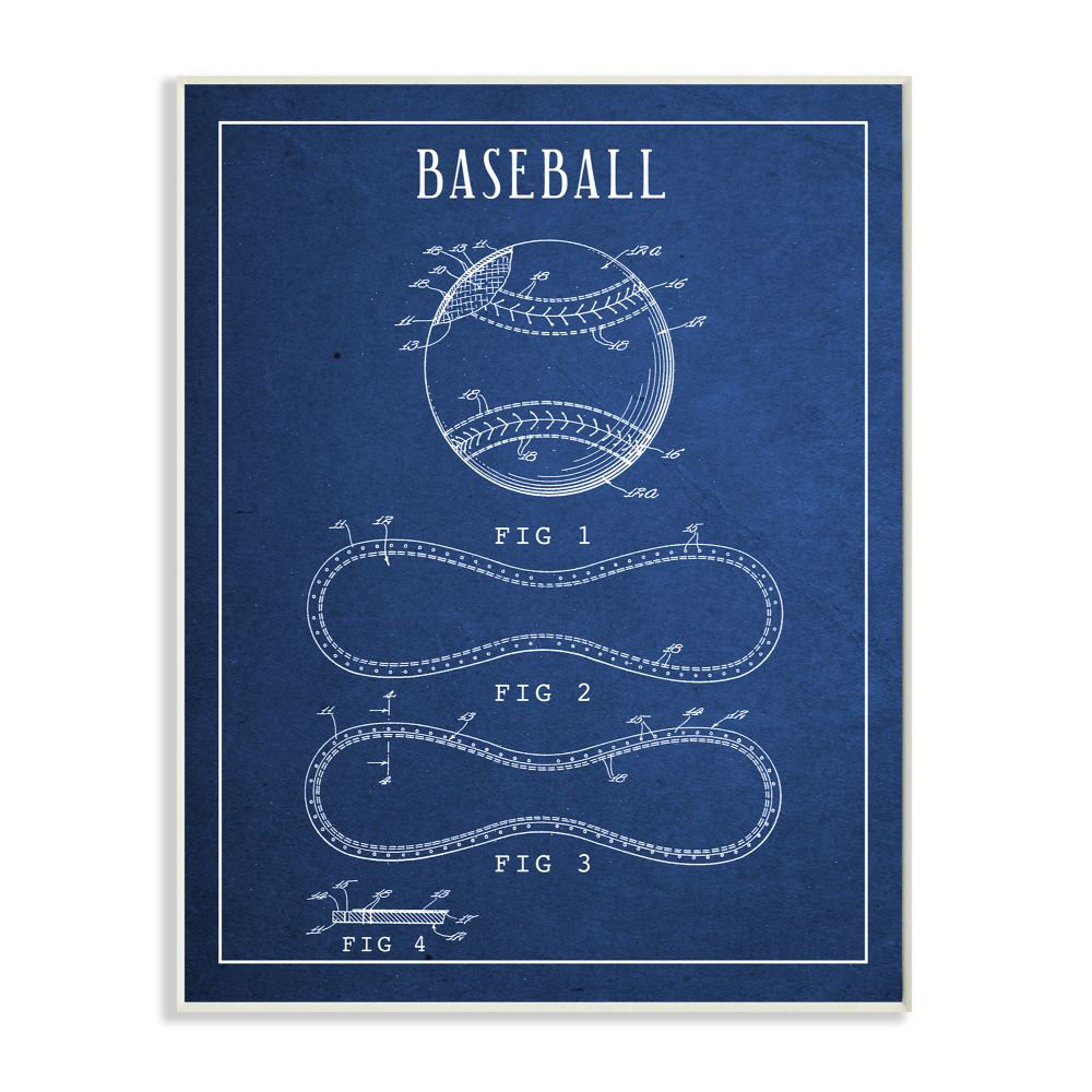 17 Stories 'Baseball Blue Vintage Sports Design' by Daphne Polselli ...