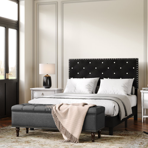 Wayfair | Full & Double Upholstered Platform Beds You'll Love in 2023