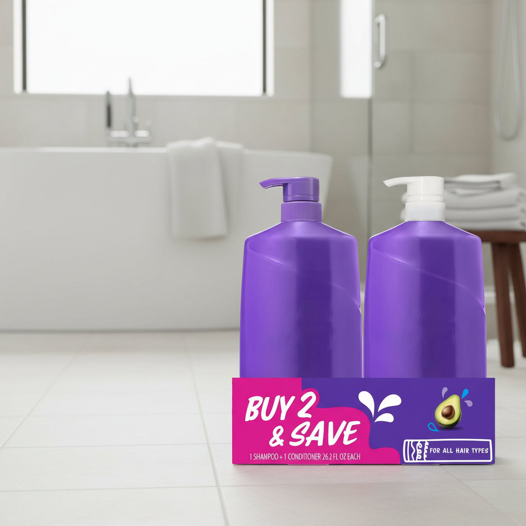 Rebrilliant 26.2 Fl Ounces Shampoo And Conditioner Combo Pack, Made ...
