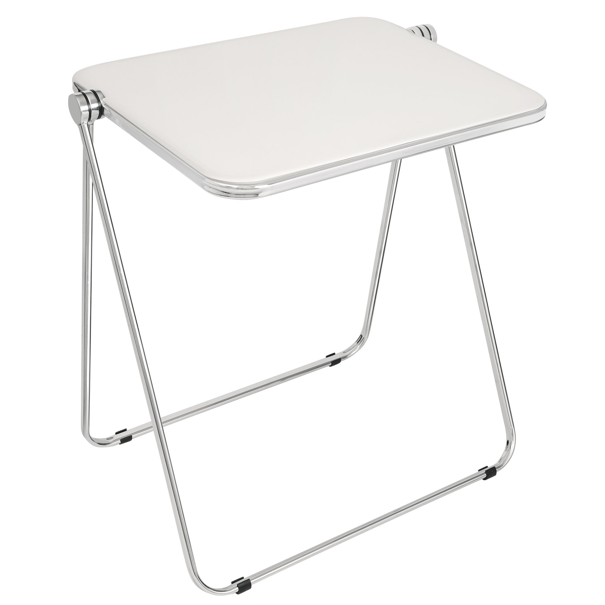 SIMPOL HOME Foldable Table, Transparent Portable Side Table, Modern ...