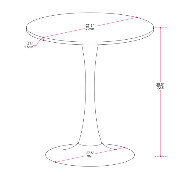 Laurel Foundry Modern Farmhouse Round Metal Base Dining Table & Reviews ...