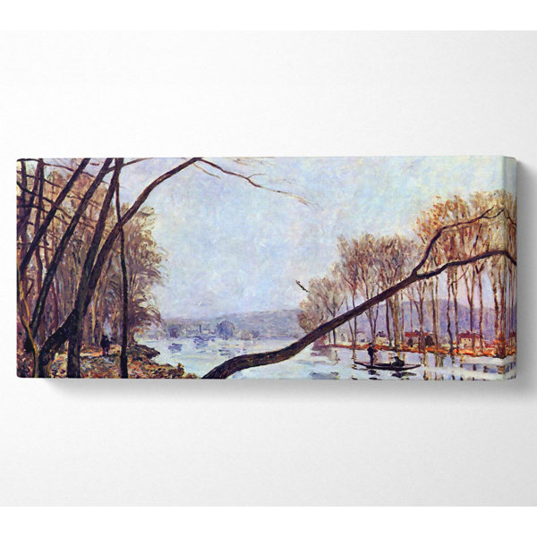 Rosalind Wheeler Sisley Bank Of The Seine In Autumn - Wrapped Canvas ...