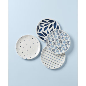Lenox Blue Bay Melamine Assorted Accent Plates, Set Of 4 & Reviews ...