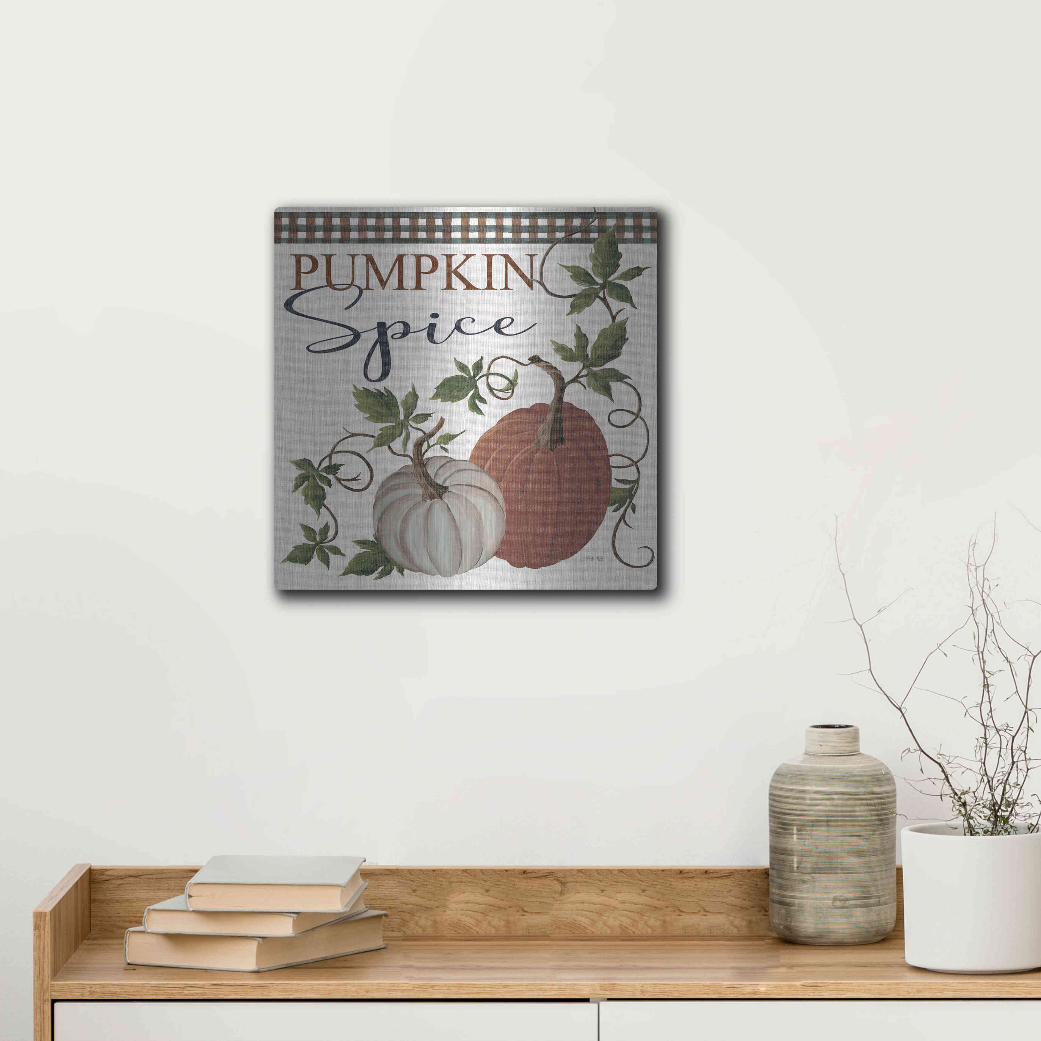 August Grove® «Pumpkin Spice» par Cindy Jacobs, art mural en métal ...