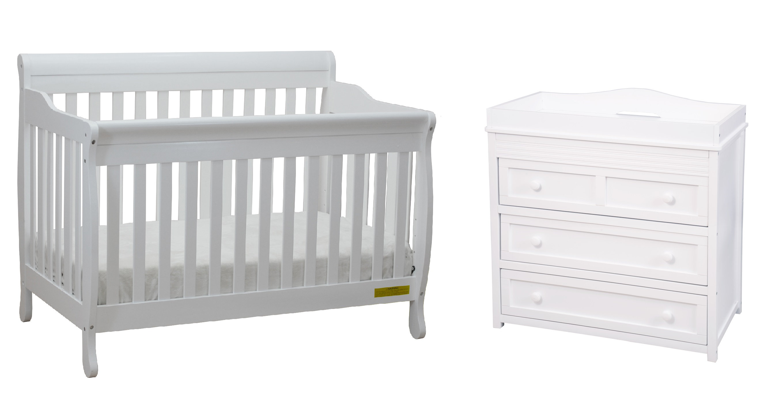 Harriet Bee Briney Convertible Standard 2- Piece Nursery Furniture Set ...