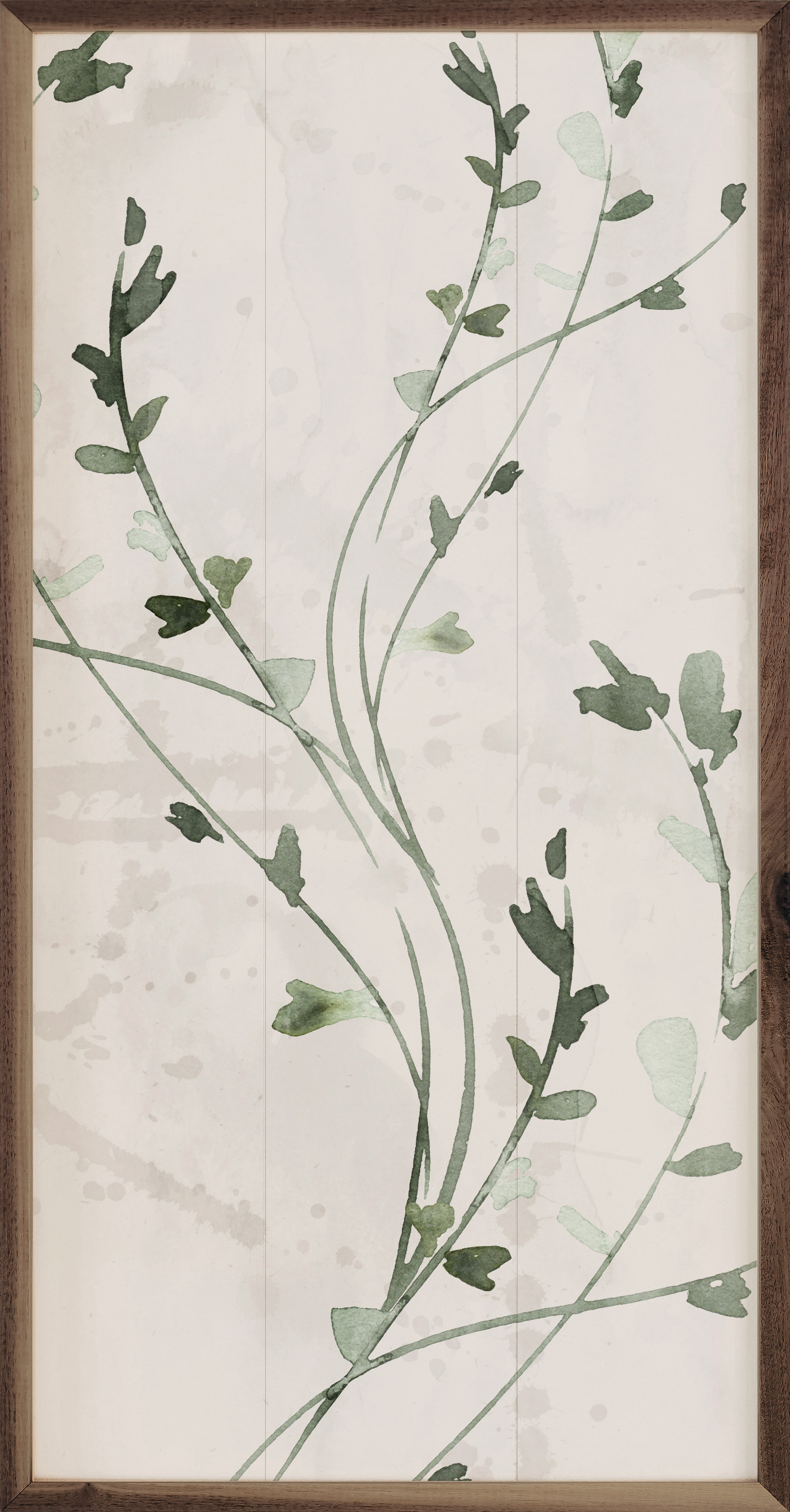 Red Barrel Studio® Botanical Panel 3 Thin Vines By Nina Blue | Wayfair