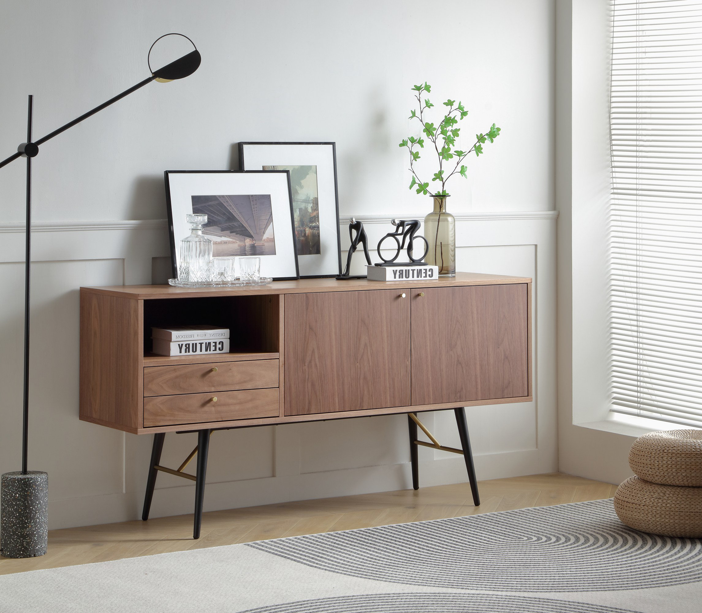 Lipoton Buffet moderne, armoire buffet, armoire de rangement, meuble ...