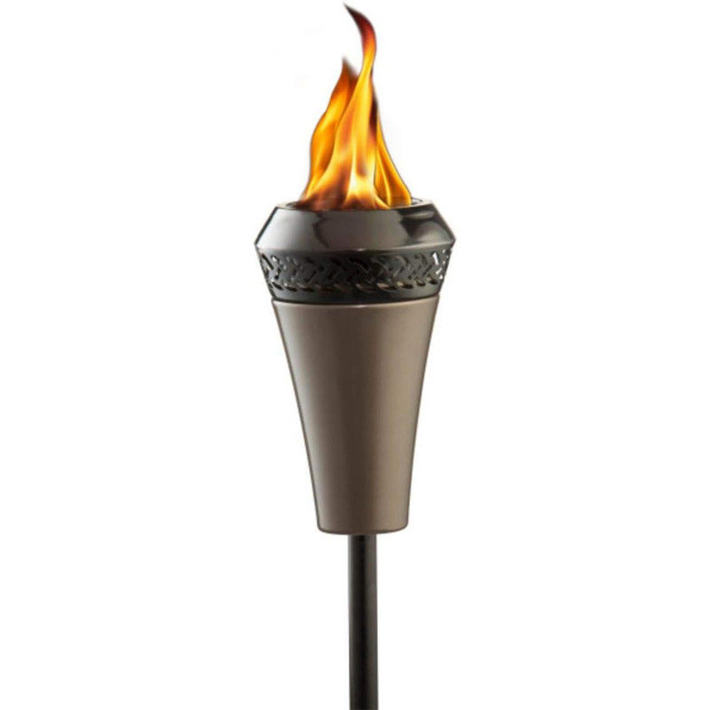 JASODI Outdoor Torch for Backyard, Patio and Garden, Metal Brown - 65 ...