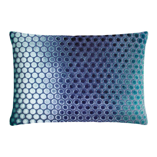 Kevin O'Brien Studio Dots Rectangular Velvet Pillow Cover & Insert ...