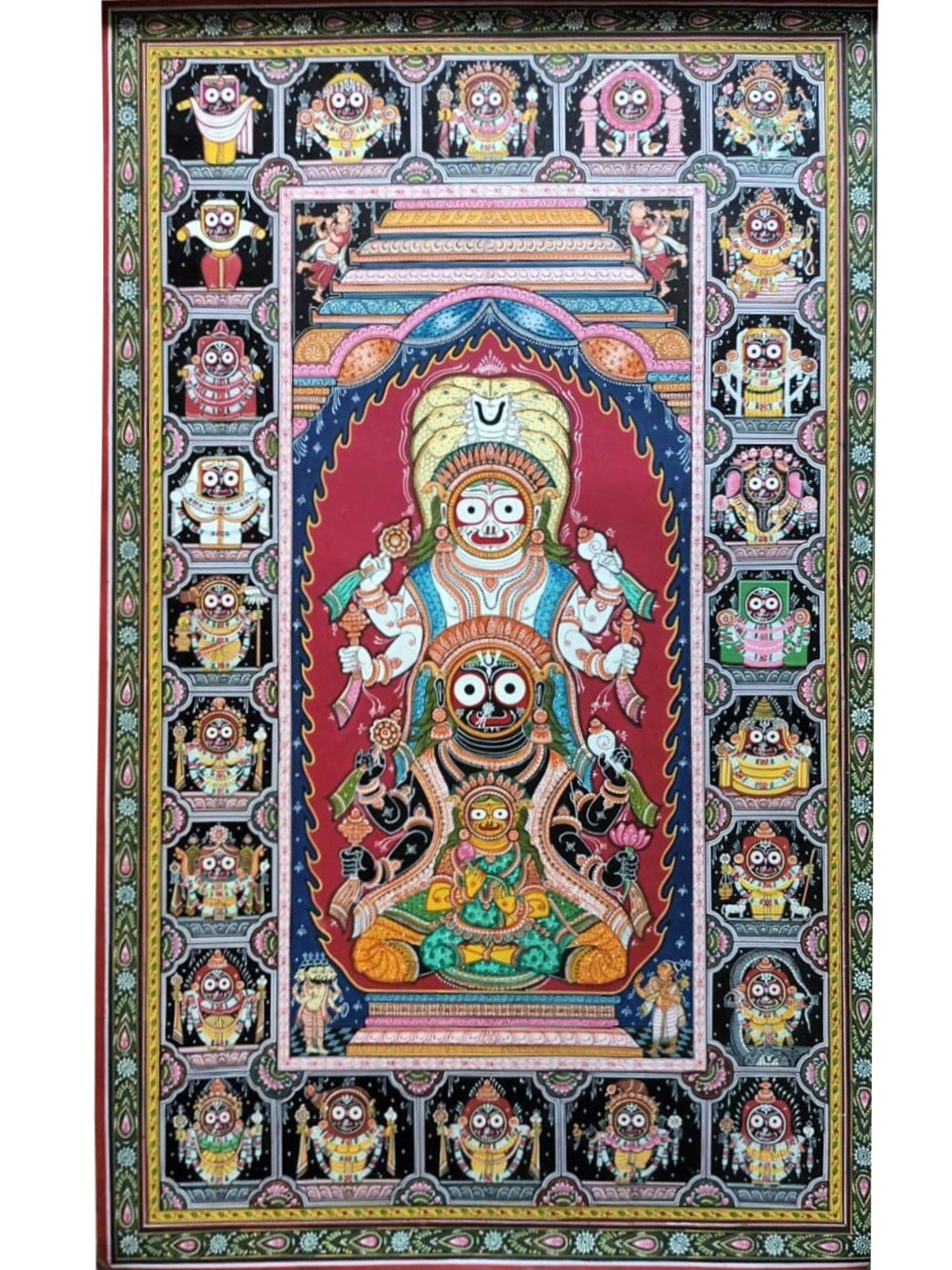 Exotic India Jagannath, Balarama And Subhdra | Patachitra Art ...