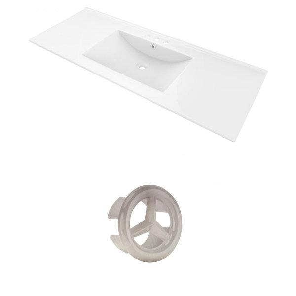 Plumbing N Parts Lavabo de salle de bain rectangulaire encastré en ...