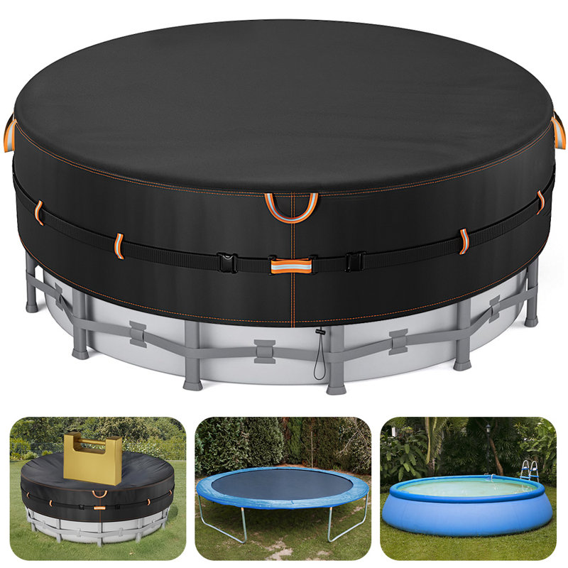 KingSo Round Pool Cover for Above Ground Frame Pools (Cover Only) | Wayfair