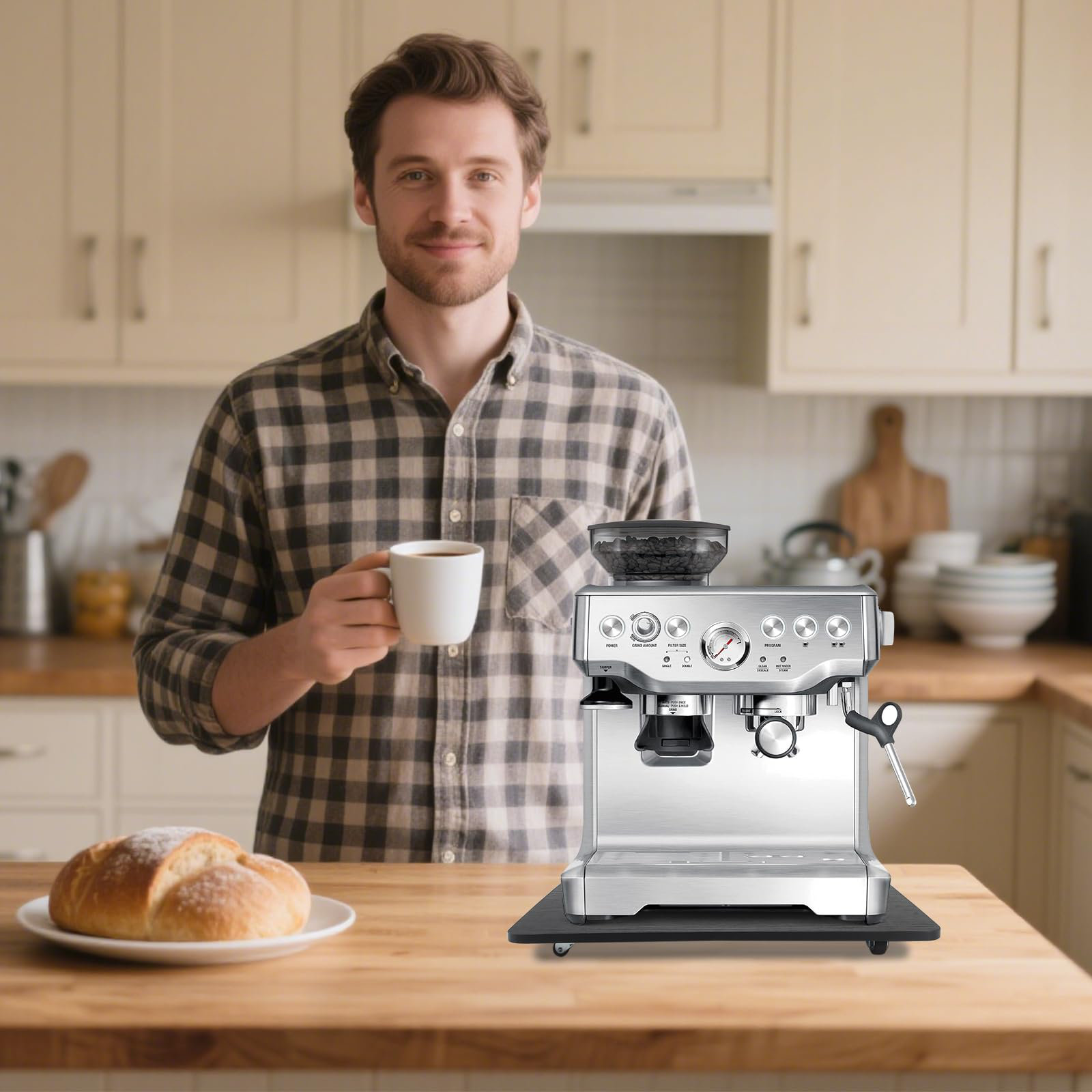 Latitude Run® 360° Appliance Slider Sliding Tray, Coffee Maker Rolling ...