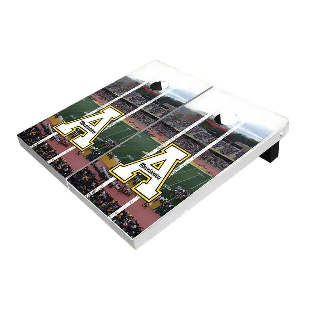 Skip's Garage 2' X 3' Appalachian State Mountaineers Stadium Cornhole ...