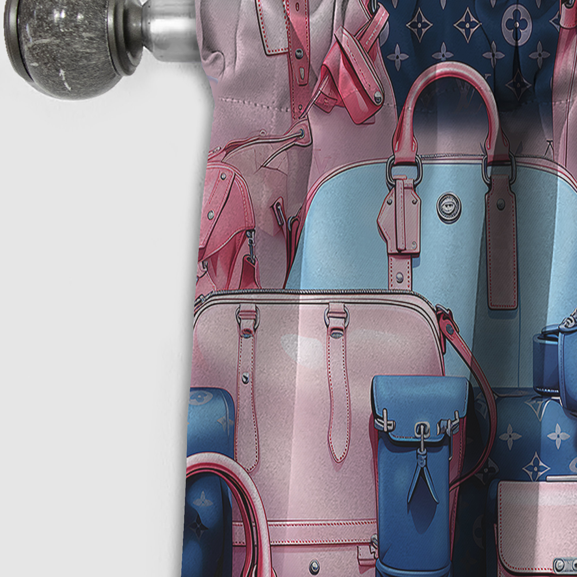 East Urban Home Lundon - Glam Feather Abstract Blackout Curtain - 1 ...