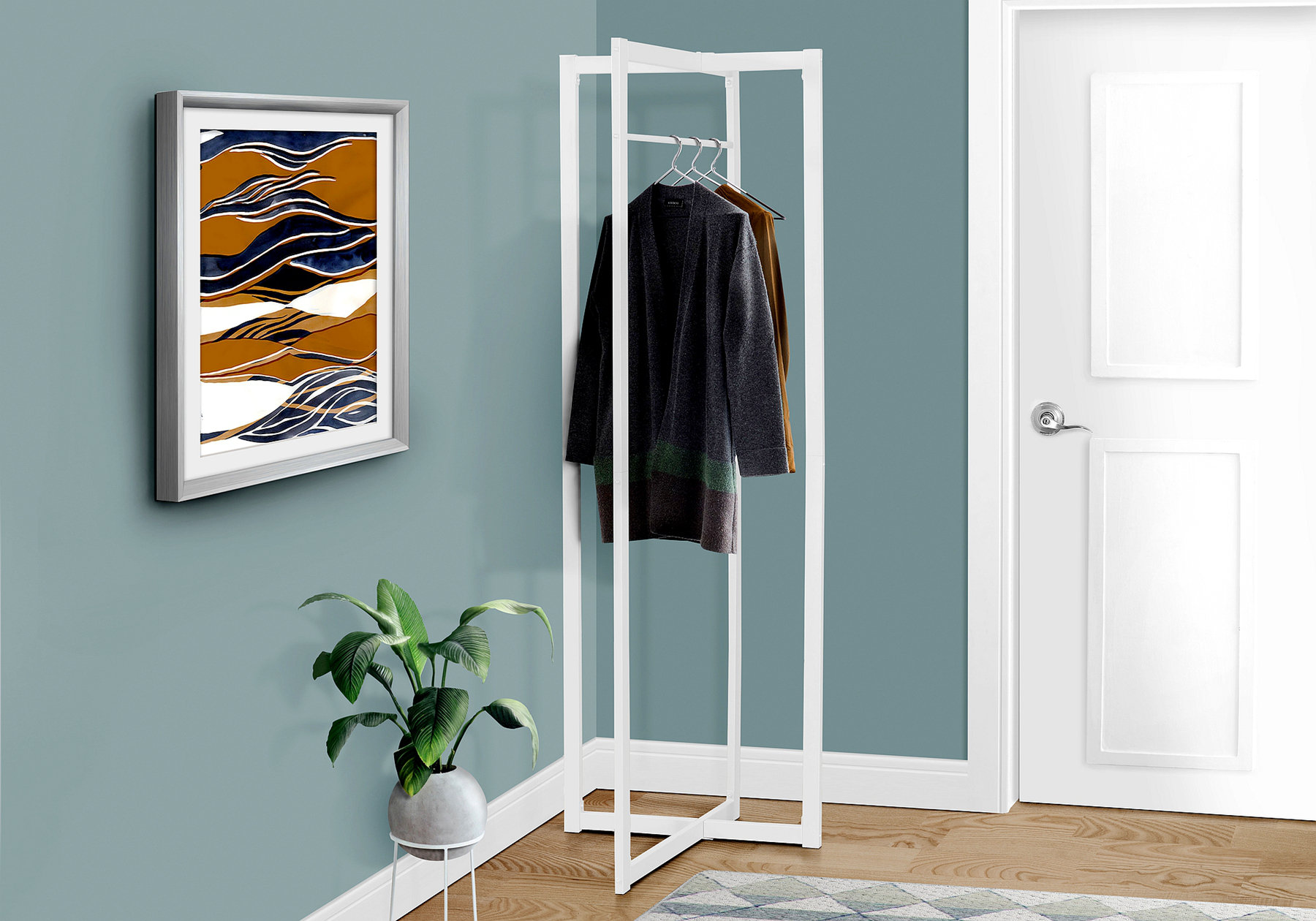 Ebern Designs Versatile Free Standing Hall Tree For Entryway And ...