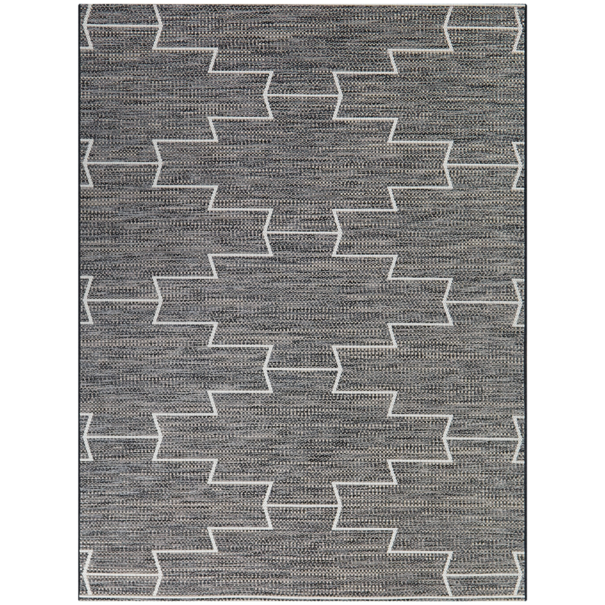 Foundry Select Tapis intérieur / extérieur à motif de treillis gris Avis - Wayfair Canada