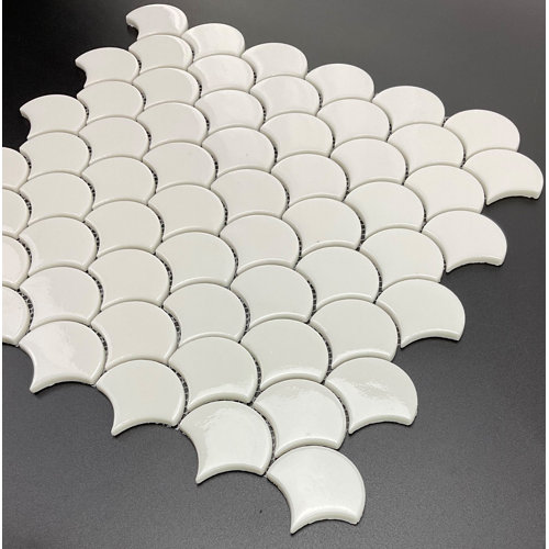 Fish Scale Floor Tiles & Wall Tiles You'll Love | Wayfair