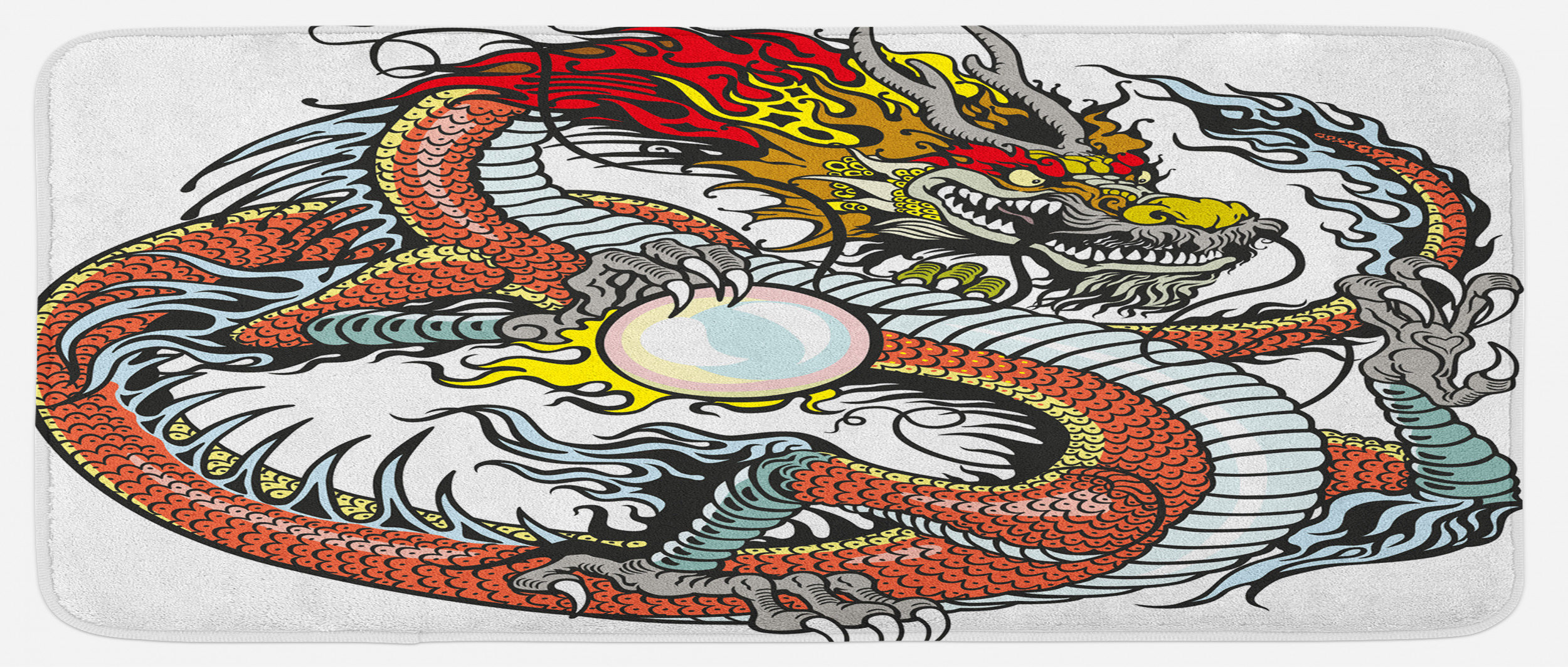 East Urban Home Traditional Chinese Creature Holding A Large Pearl ...