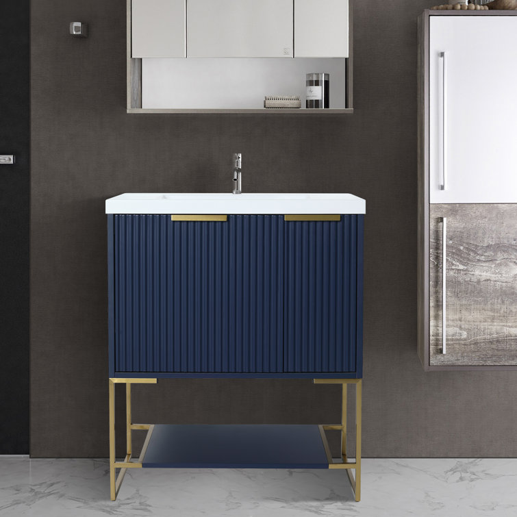 Ebern Designs Taralyn 29.5'' Single Bathroom Vanity with Resin Top ...