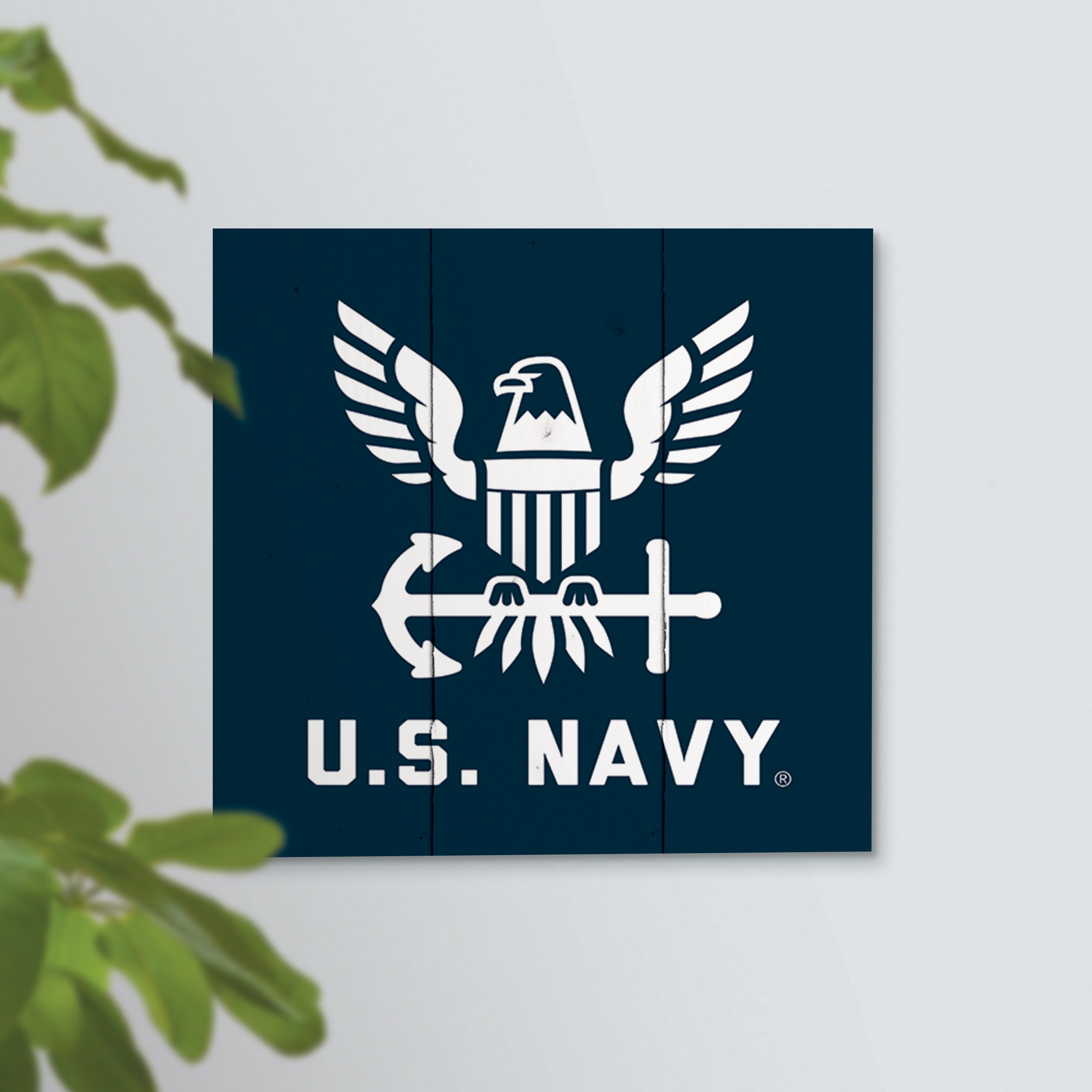Ebern Designs Us Navy - Unframed Textual Art on Wood | Wayfair