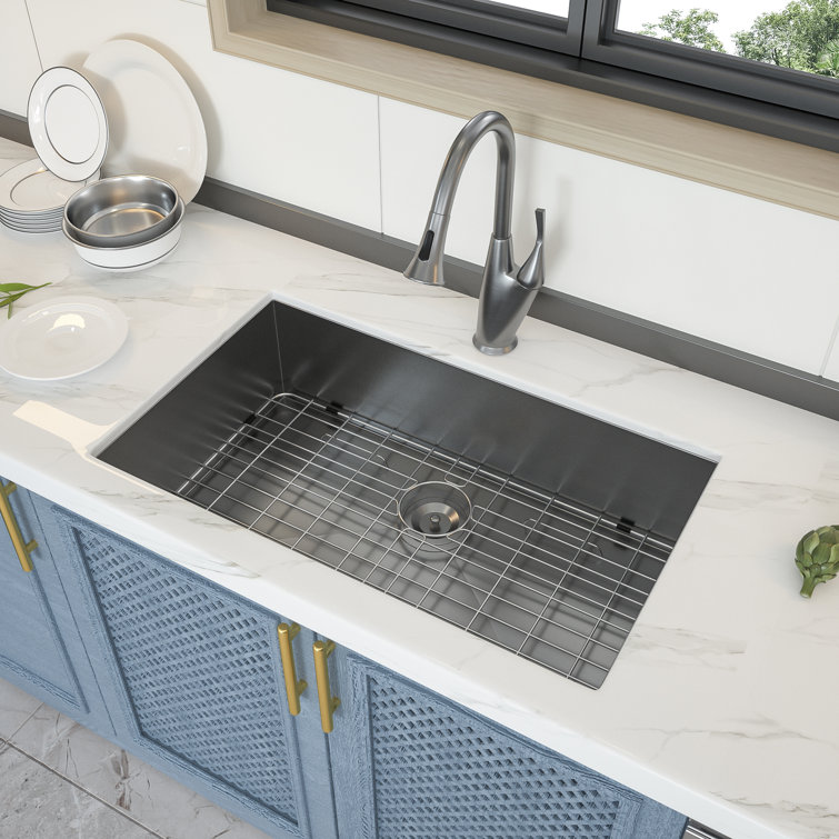 GhomeG 32'' L Undermount Single Bowl Ceramic Kitchen Sink - Wayfair Canada