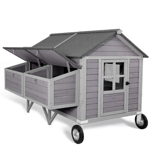 Archie & Oscar™ Mobile Chicken Coop With Large Wheels & 4 Nest Boxes ...