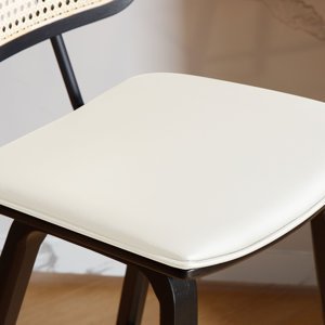 Latitude Run® 26" Upholstered Rattan Counter Height Stool & Reviews ...