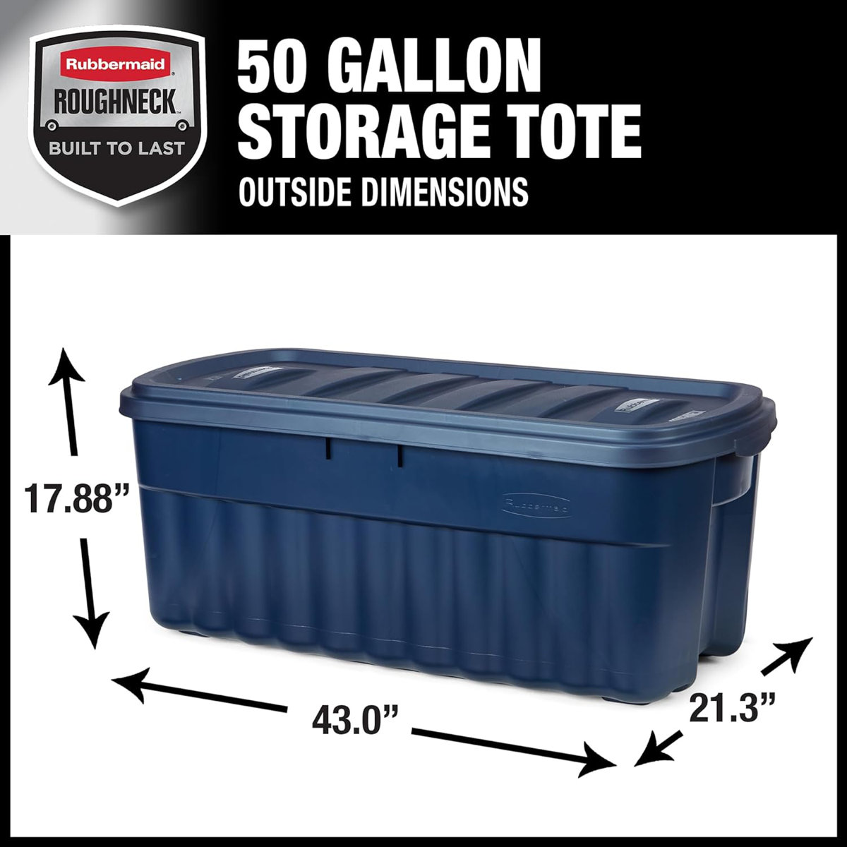 Rubbermaid Roughneck Storage Totes with Lids | Wayfair