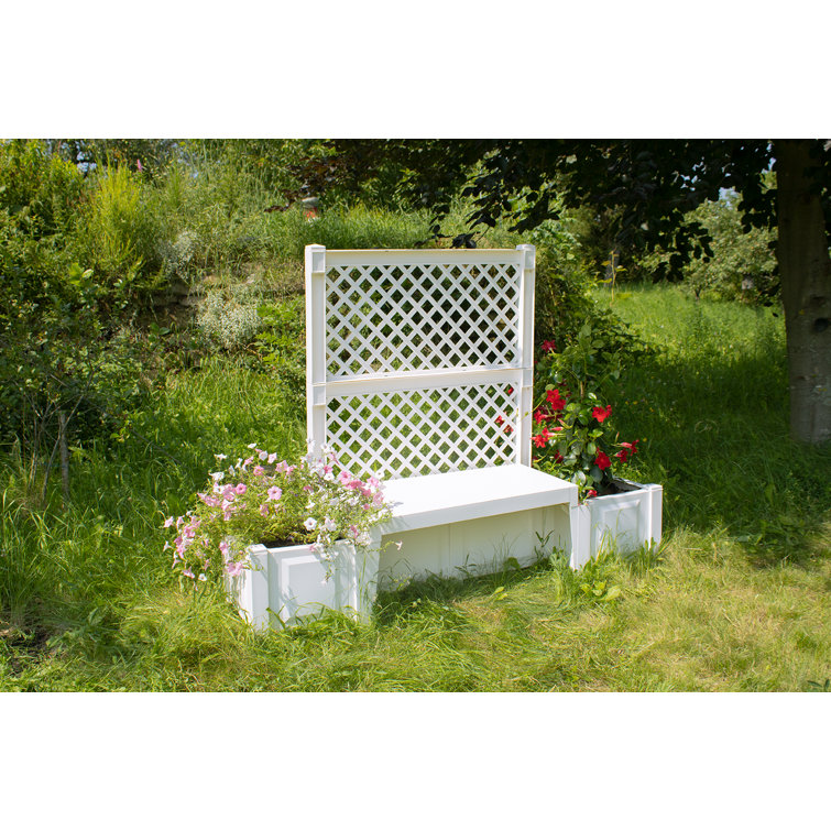 Dakota Fields Anjeza Copenhagen Plastic Planter Bench | Wayfair.co.uk