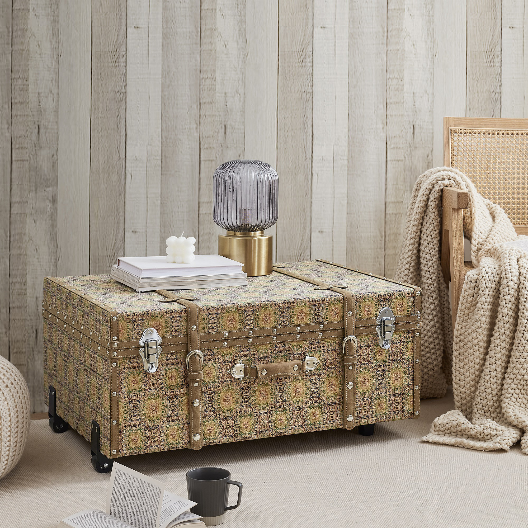 DormCo Texture Brand Trunk - Mosaic Sunrise | Wayfair