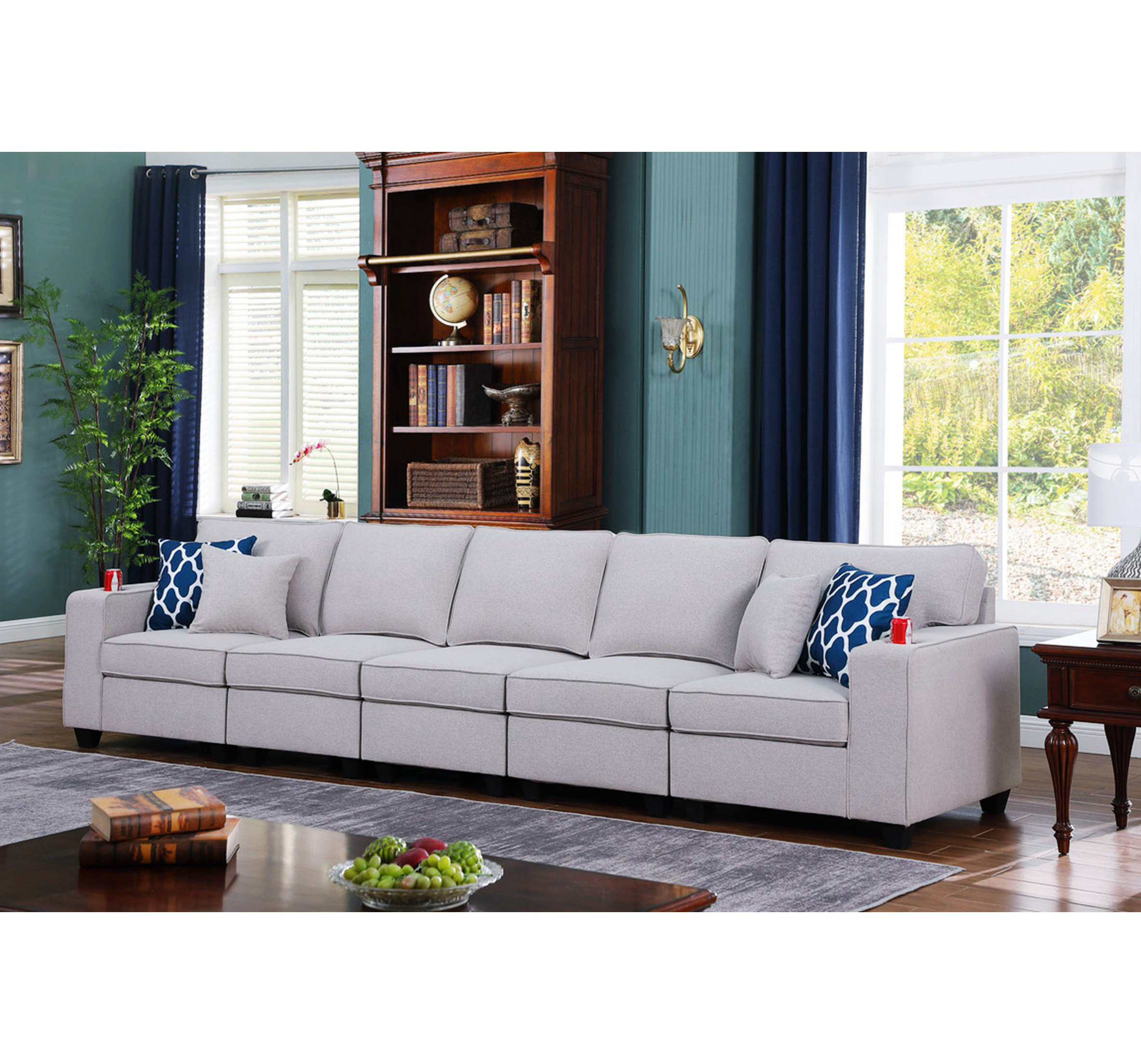 Latitude Run® Oonagh 145.63'' Linen Sofa | Wayfair