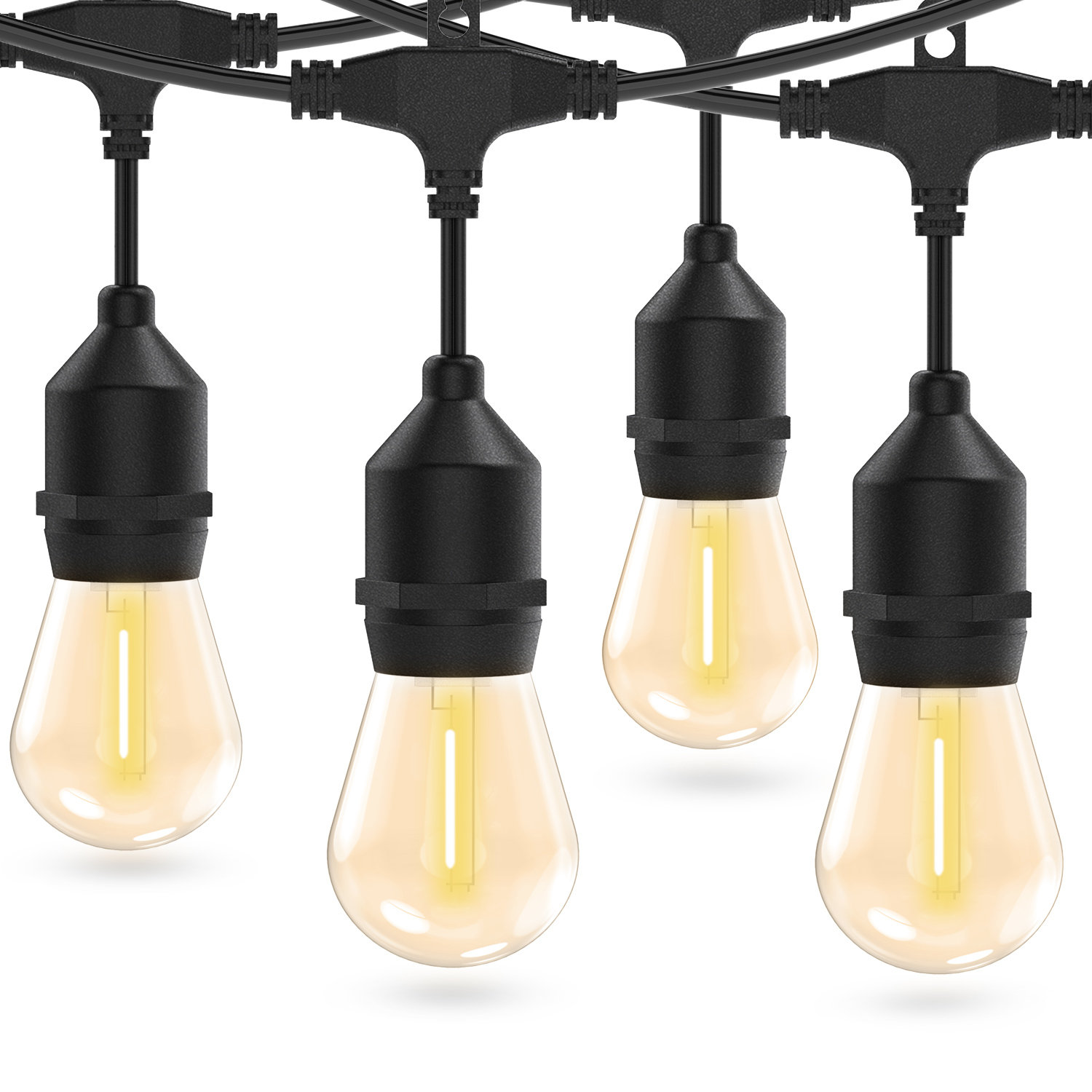 Arlmont & Co. 27" Outdoor 7 - Bulb Standard String Light (End to End ...