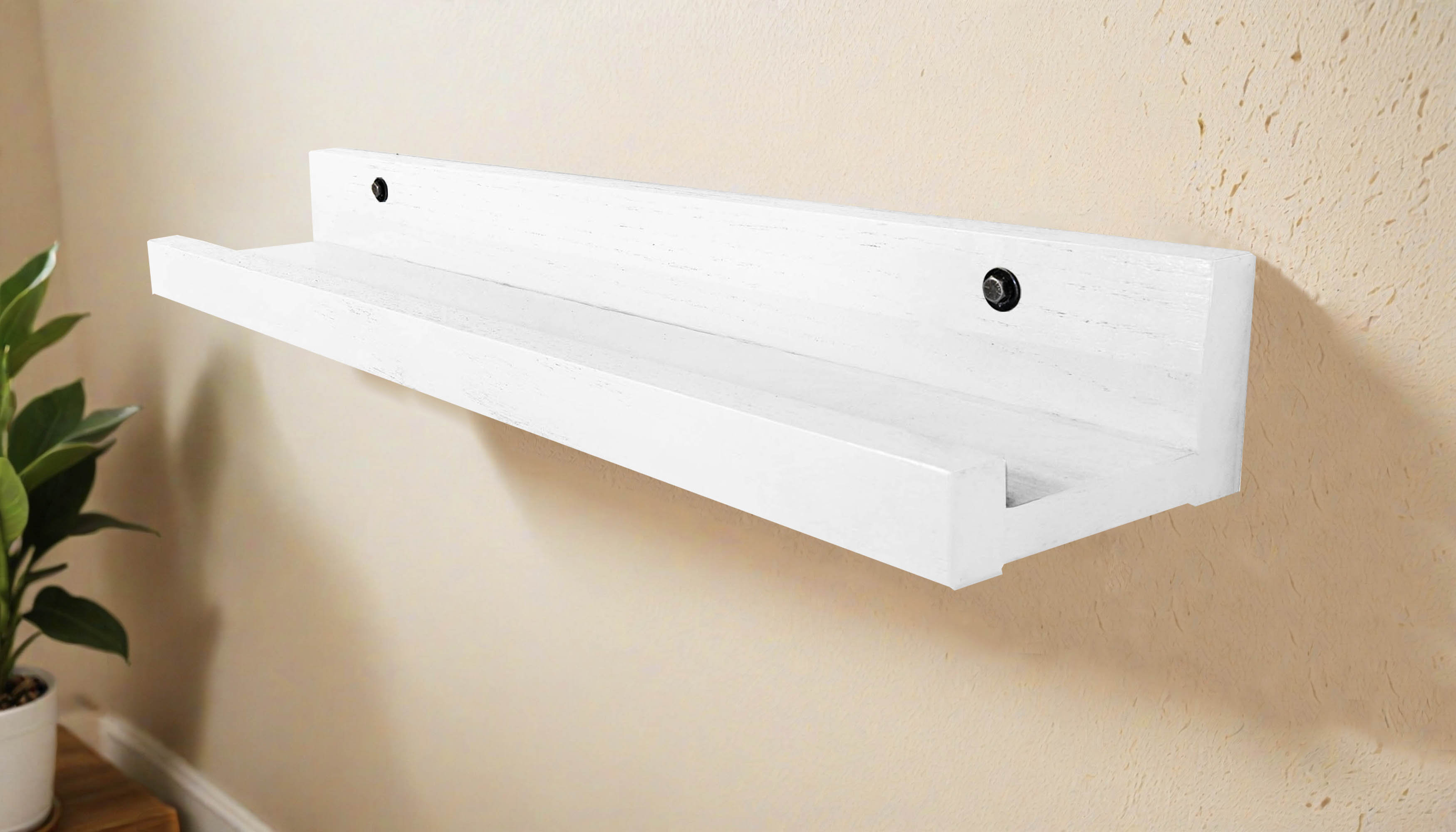 Latitude Run® Large Solid Oak 3 Piece Lipped Shelves | Wayfair