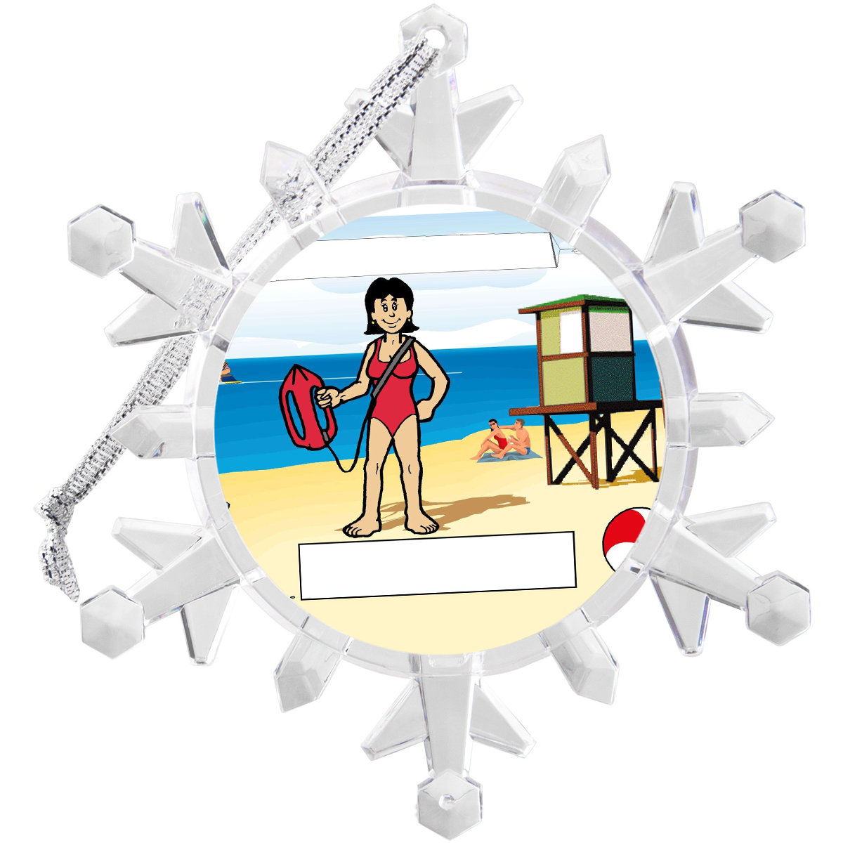 Printed Perfection Personalized Lifeguard - Female Lighted LED Snow ...