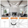 Ivy Bronx 120" Industrial Ceiling Fan 9 Aluminum Blades 6 Speed With ...