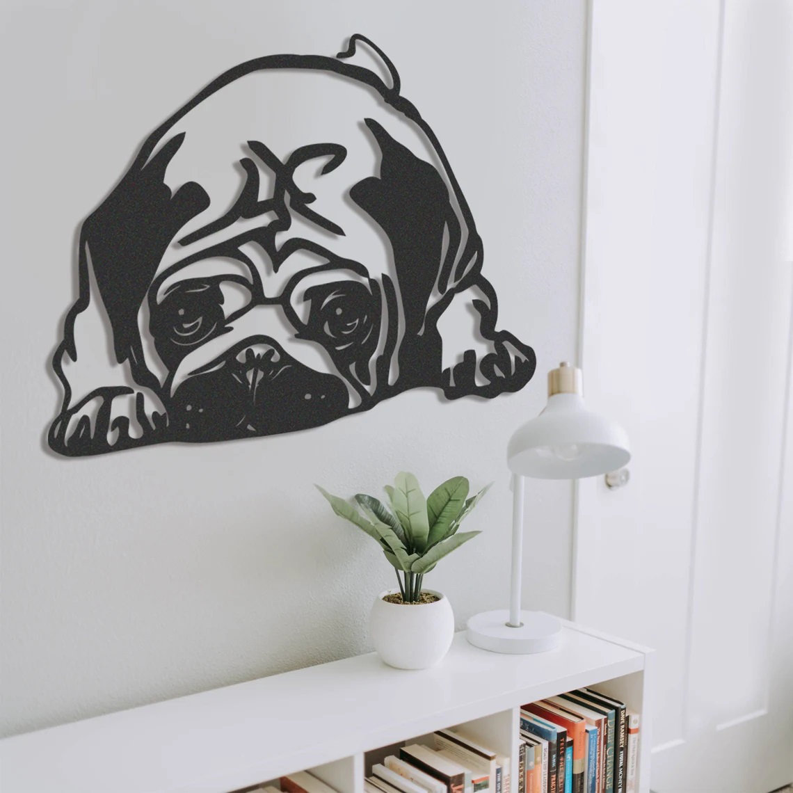 Lark Manor Pugs, Metal Art, Metal Wall Art, Metal Signs, Metal Wall ...
