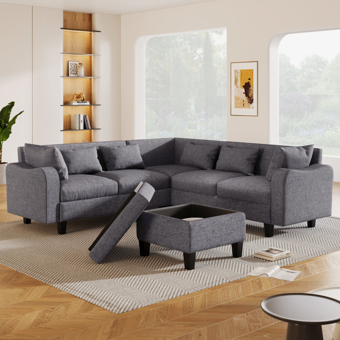 Red Barrel Studio® Rylend 87.00'' Round Arms Sofa | Wayfair