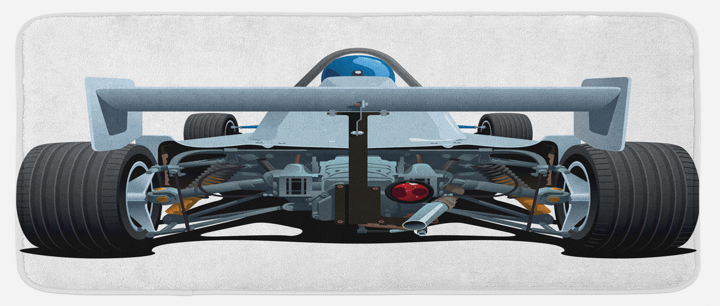 East Urban Home Back View Of A Formula 1 Race Car Rally Competition ...