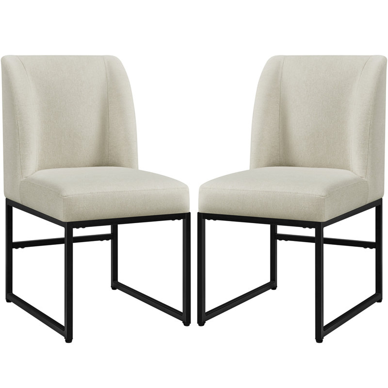 Wade Logan® Bortman Linen Parsons Chair in Beige & Reviews | Wayfair